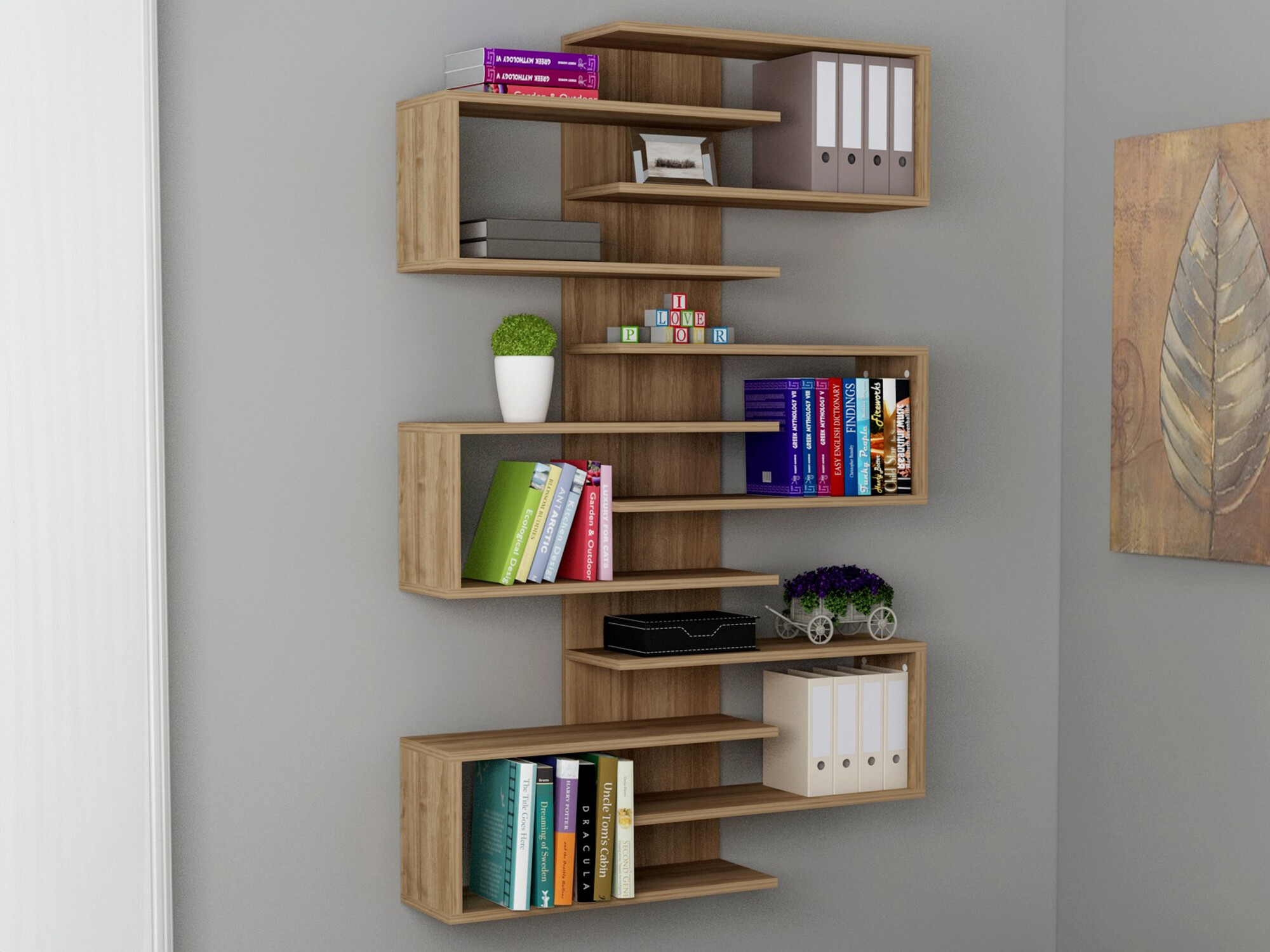 Zidna polica Kailua 1310 (Orah) - Police | Namjestaj.hr